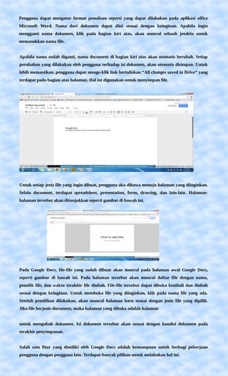 Cara mudah berbagi file dengan google docs | PDF