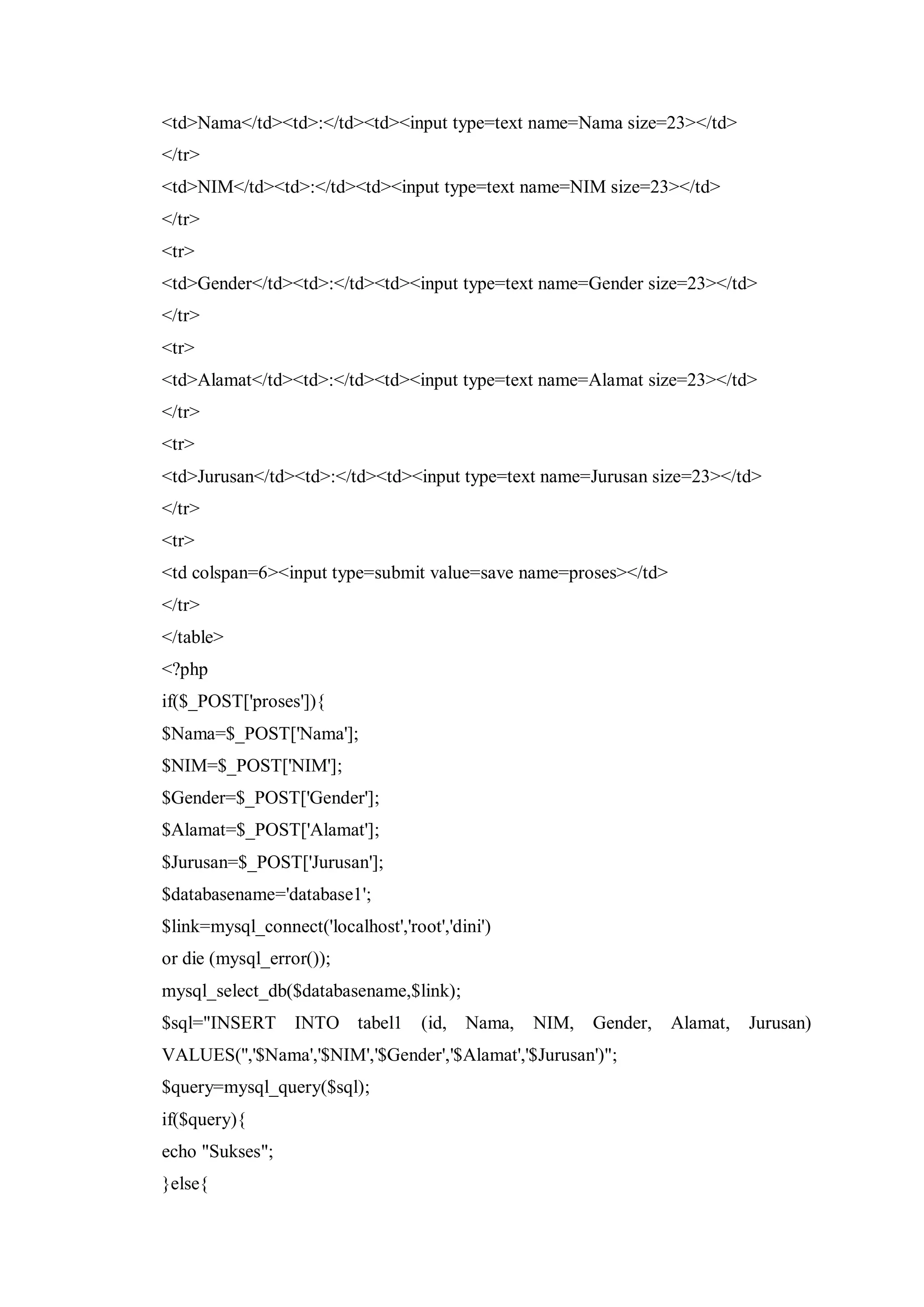 Cara mudah koneksi php dan mysql dengan database | PDF Cara mudah koneksi php dan mysql dengan database | PDF