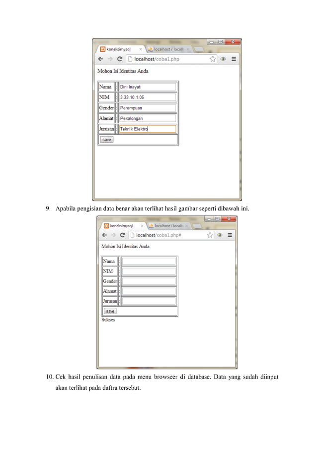Cara mudah koneksi php dan mysql dengan database | PDF | Free Download Cara mudah koneksi php dan mysql dengan database | PDF | Free Download