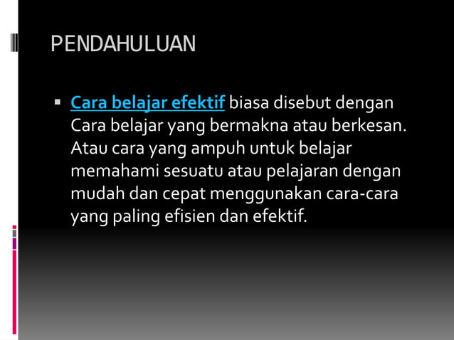 Cara mudah memahami pelajaran | PPT