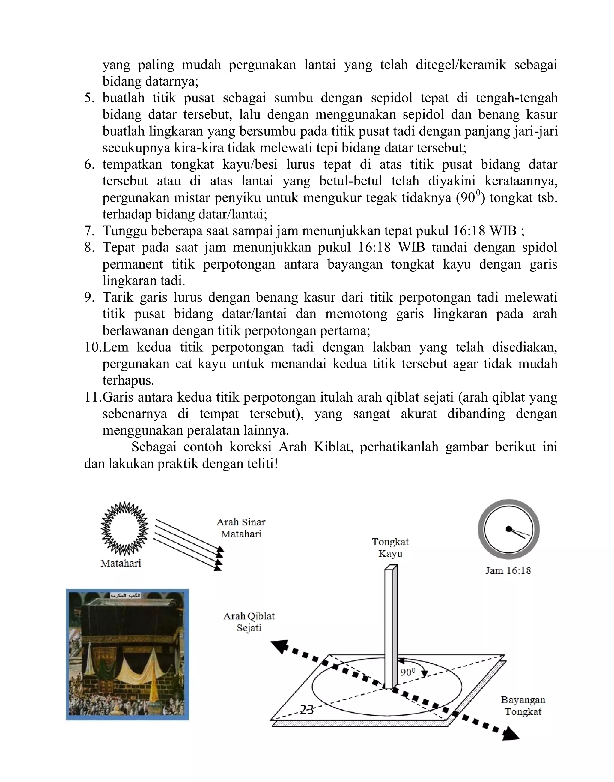 Cara mudah menentukan arah kiblat oke | PDF