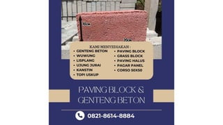 Cara Mudah Menentukan Paving Block yang Tepat untuk Halaman Rumah | PDF