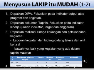 Cara mudah menyusun lakip | PPT