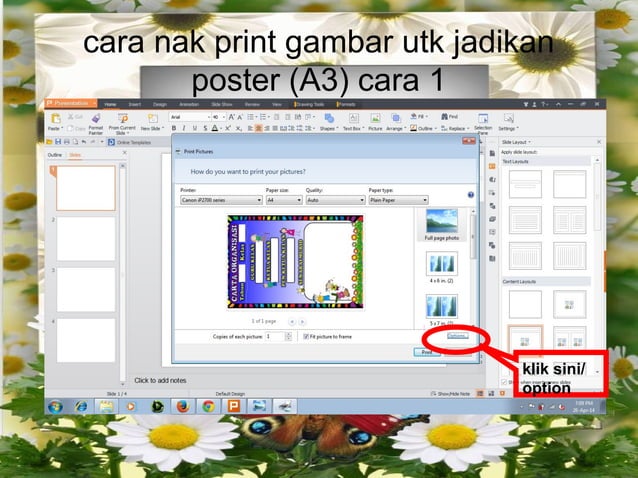 Cara nak print gambar utk jadikan poster1 | PPT