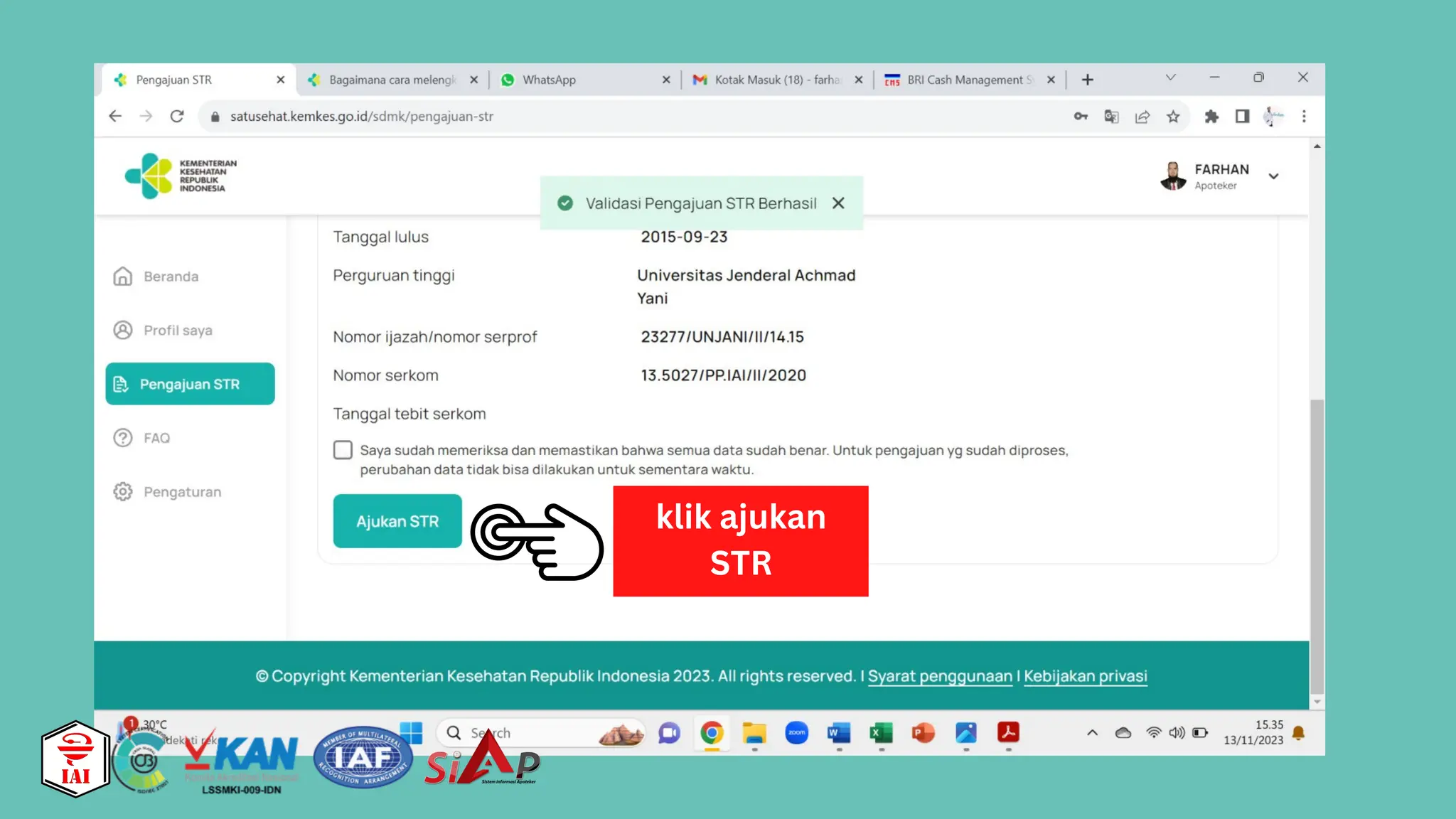 Cara Pembaharuan Surat Tanda Registrasi Apoteker tahun 2024.pdf | Free Download