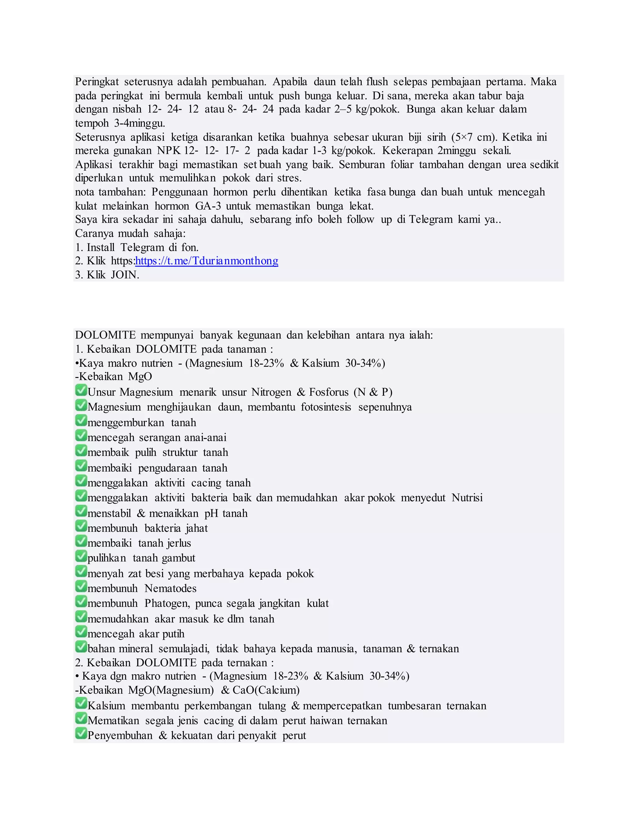 Cara pembajaan pokok durian | DOCX