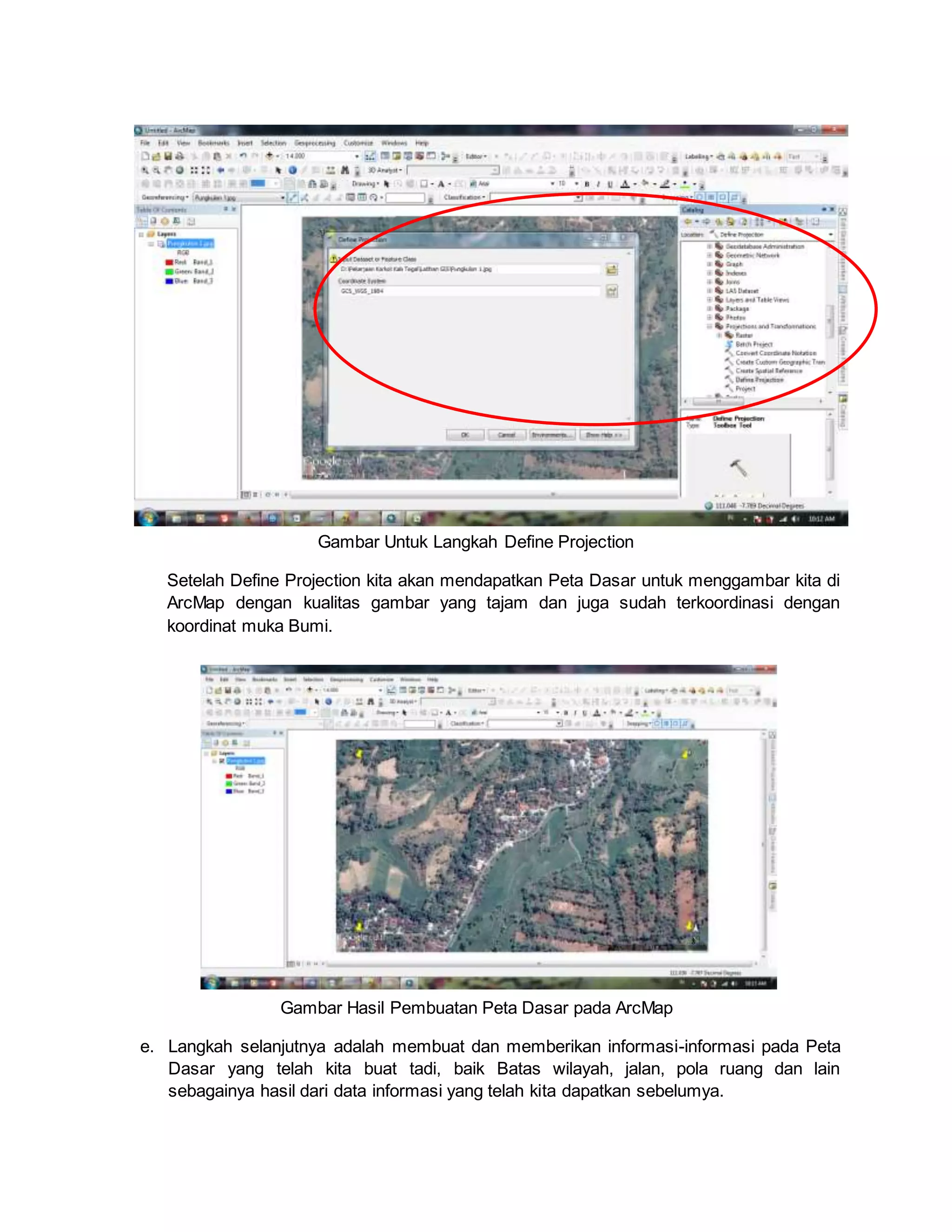 Cara pembuatan peta gis secara sederhana | DOCX