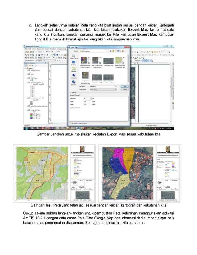 Cara pembuatan peta gis secara sederhana | DOCX