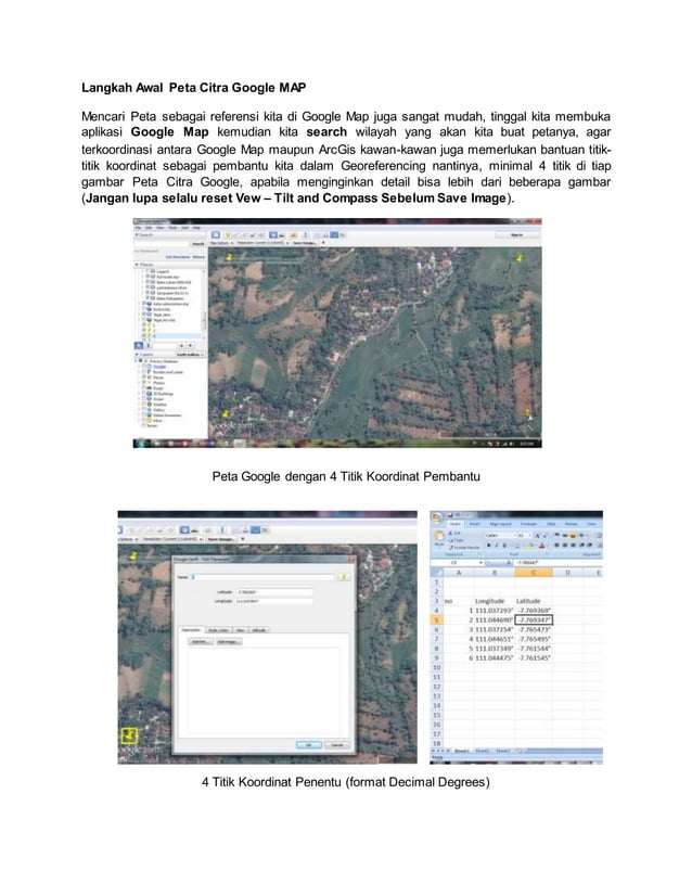 Cara pembuatan peta gis secara sederhana | DOCX