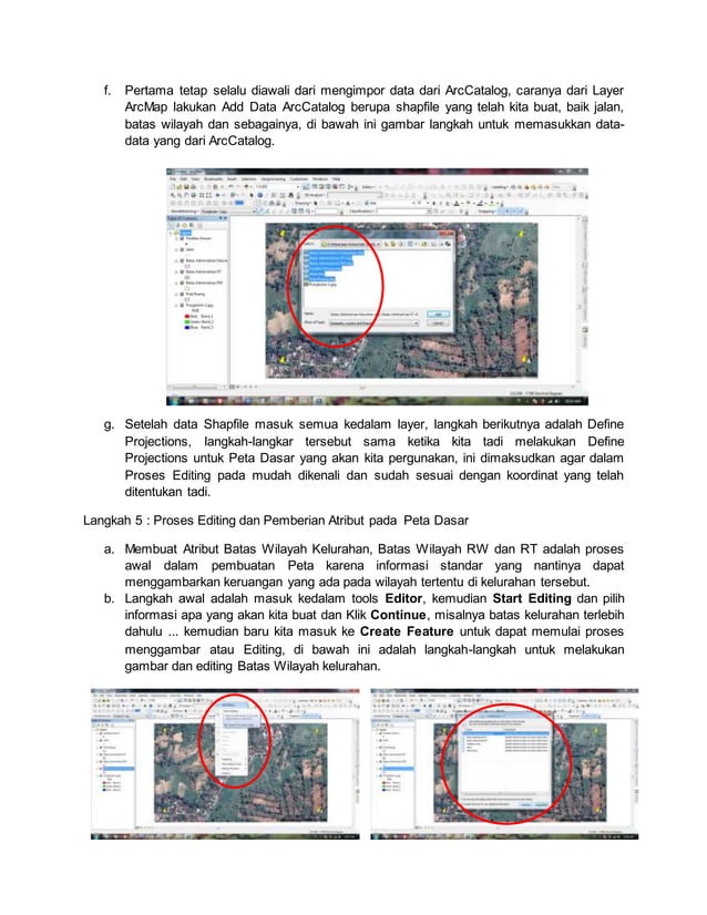 Cara pembuatan peta gis secara sederhana | DOCX