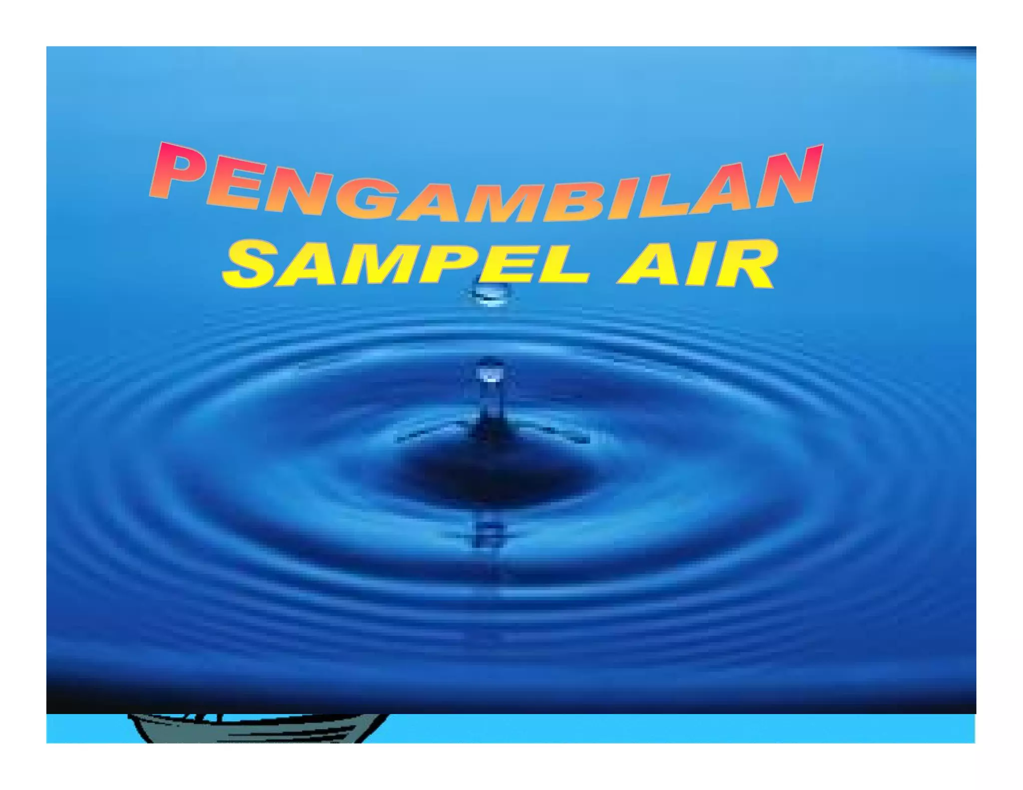 Cara Pengambilan Sampel Sampling Air | PDF