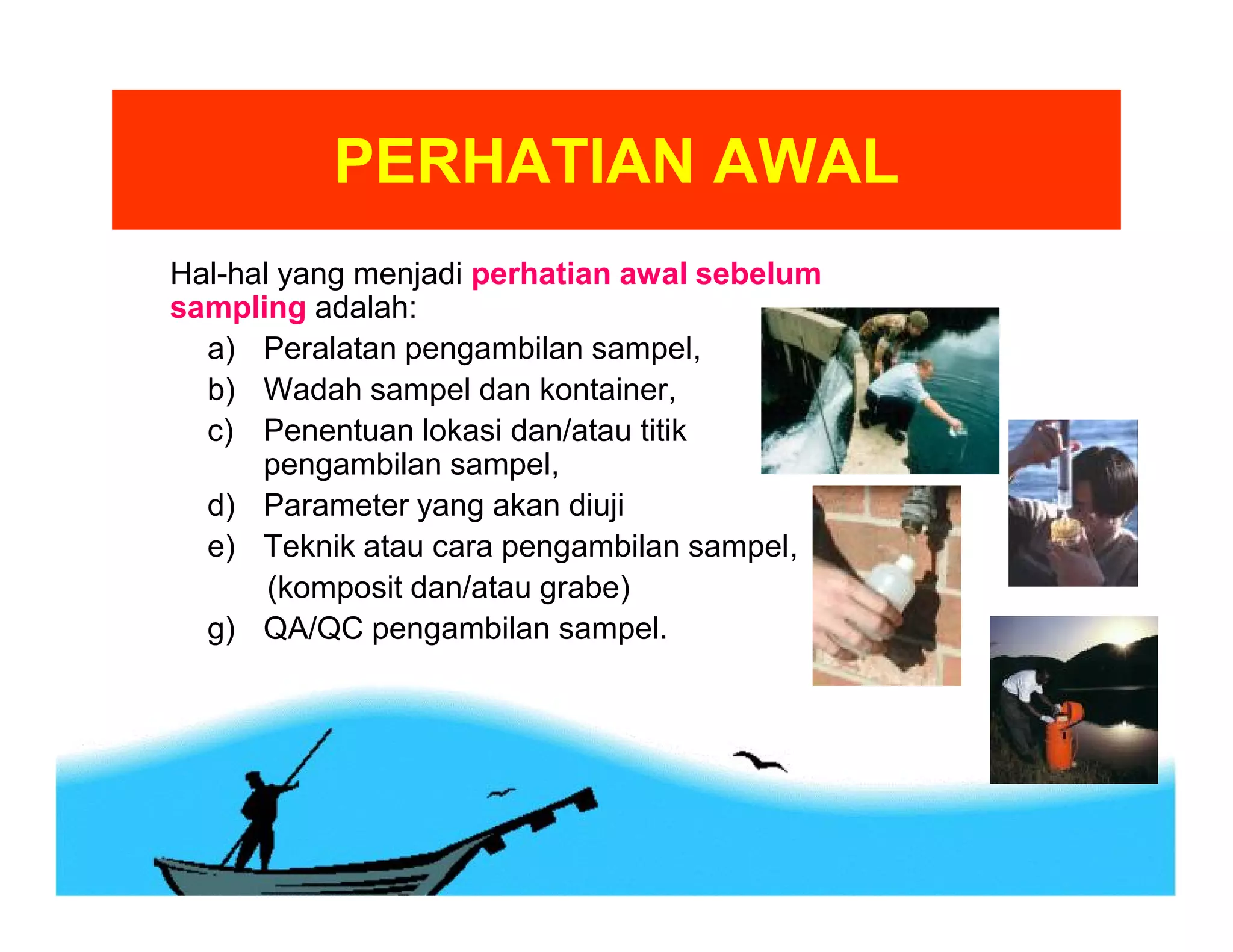 Cara Pengambilan Sampel Sampling Air | PDF