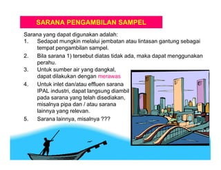 Cara Pengambilan Sampel Sampling Air | PDF