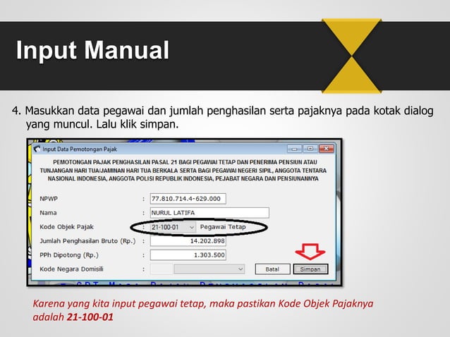 Cara Pengisian E-SPT PPh Pasal 21 | PPTX