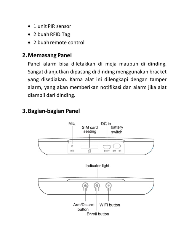 Cara Pengoprasian Pada Alarm Pintu Kanasecure W20 (Bagian 1) | PDF