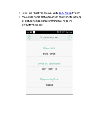 Cara Pengoprasian Pada Alarm Pintu Kanasecure W20 (Bagian 1) | PDF