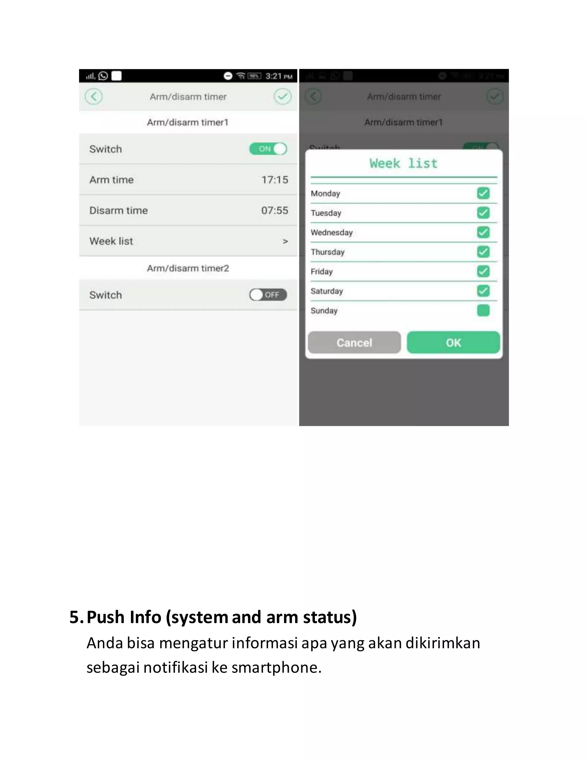 Cara Pengoprasian Pada Alarm Pintar Kanasecure W20 (Bagian 2) | DOCX