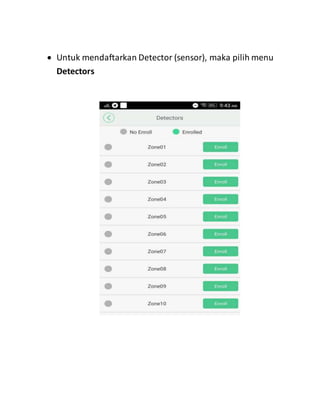 Cara Pengoprasian Pada Alarm Pintar Kanasecure W20 (Bagian 2) | DOCX