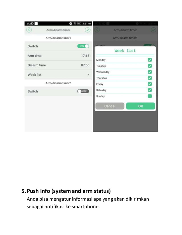 Cara Pengoprasian Pada Alarm Pintar Kanasecure W20 (Bagian 2) | DOCX