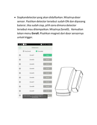 Cara Pengoprasian Pada Alarm Pintar Kanasecure W20 (Bagian 2) | DOCX