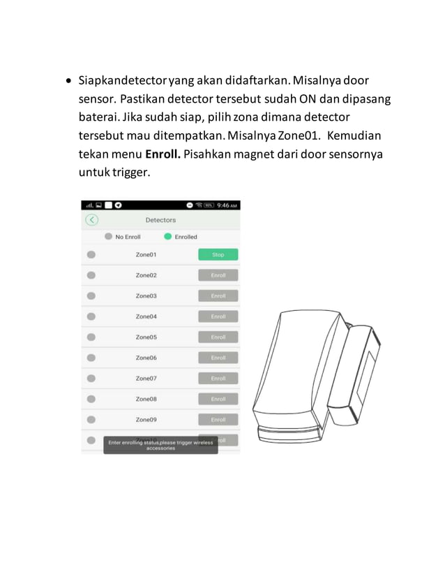 Cara Pengoprasian Pada Alarm Pintar Kanasecure W20 (Bagian 2) | DOCX