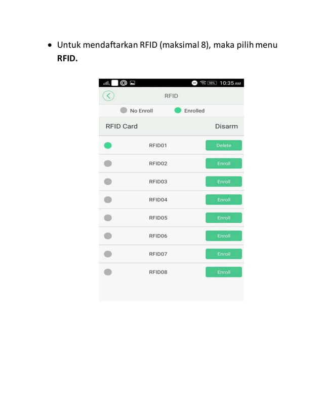 Cara Pengoprasian Pada Alarm Pintar Kanasecure W20 (Bagian 2) | DOCX