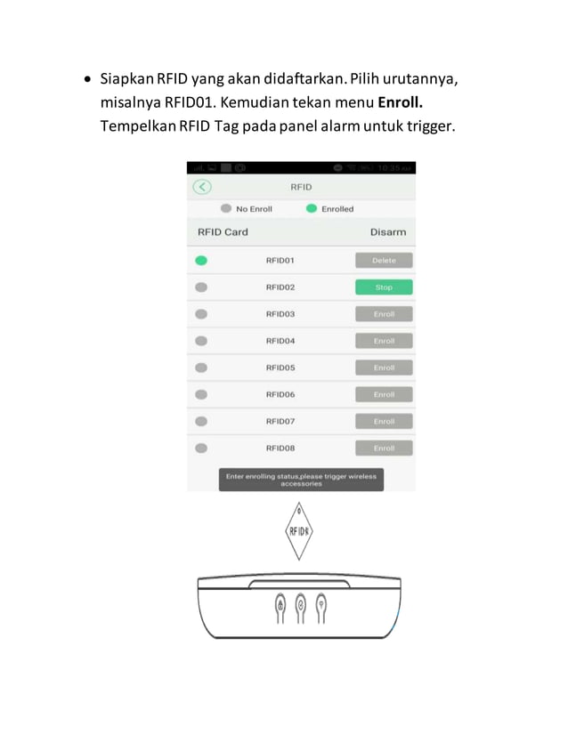 Cara Pengoprasian Pada Alarm Pintar Kanasecure W20 (Bagian 2) | DOCX