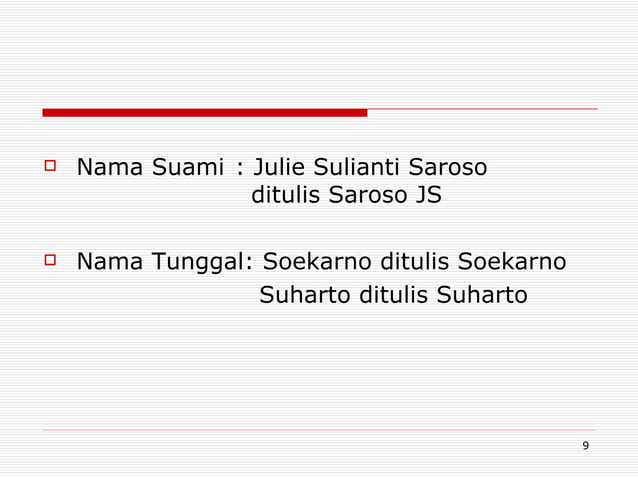 Cara penulisan daftar rujukan | PPT