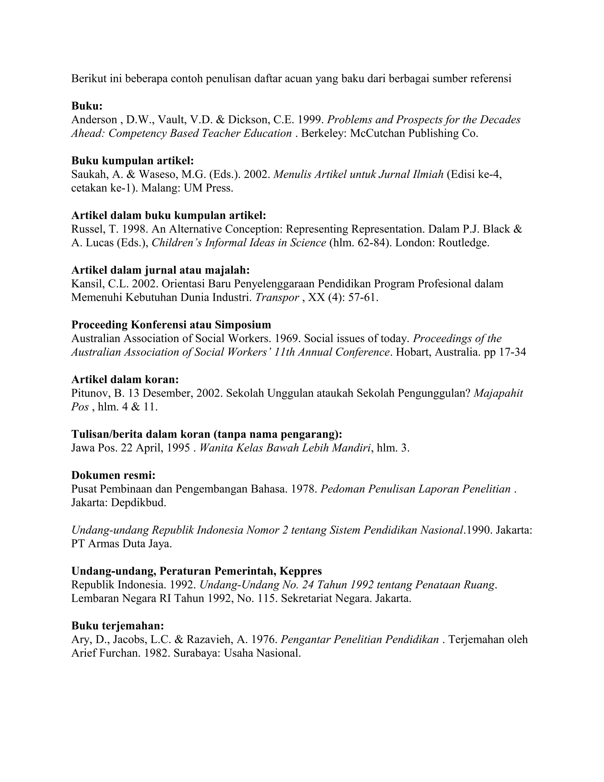 Cara penulisan dapus | PDF