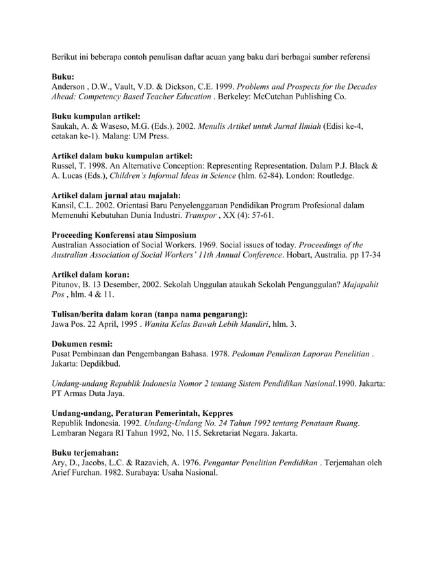 Cara penulisan dapus | PDF