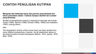 CARA PENULISAN KUTIPAN STANDART APA.pptx