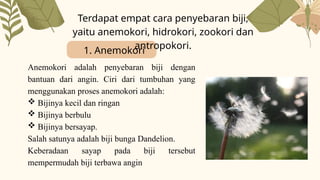 PPT materi tentang Cara Penyebaran Biji menggunakan Model Project Based ...