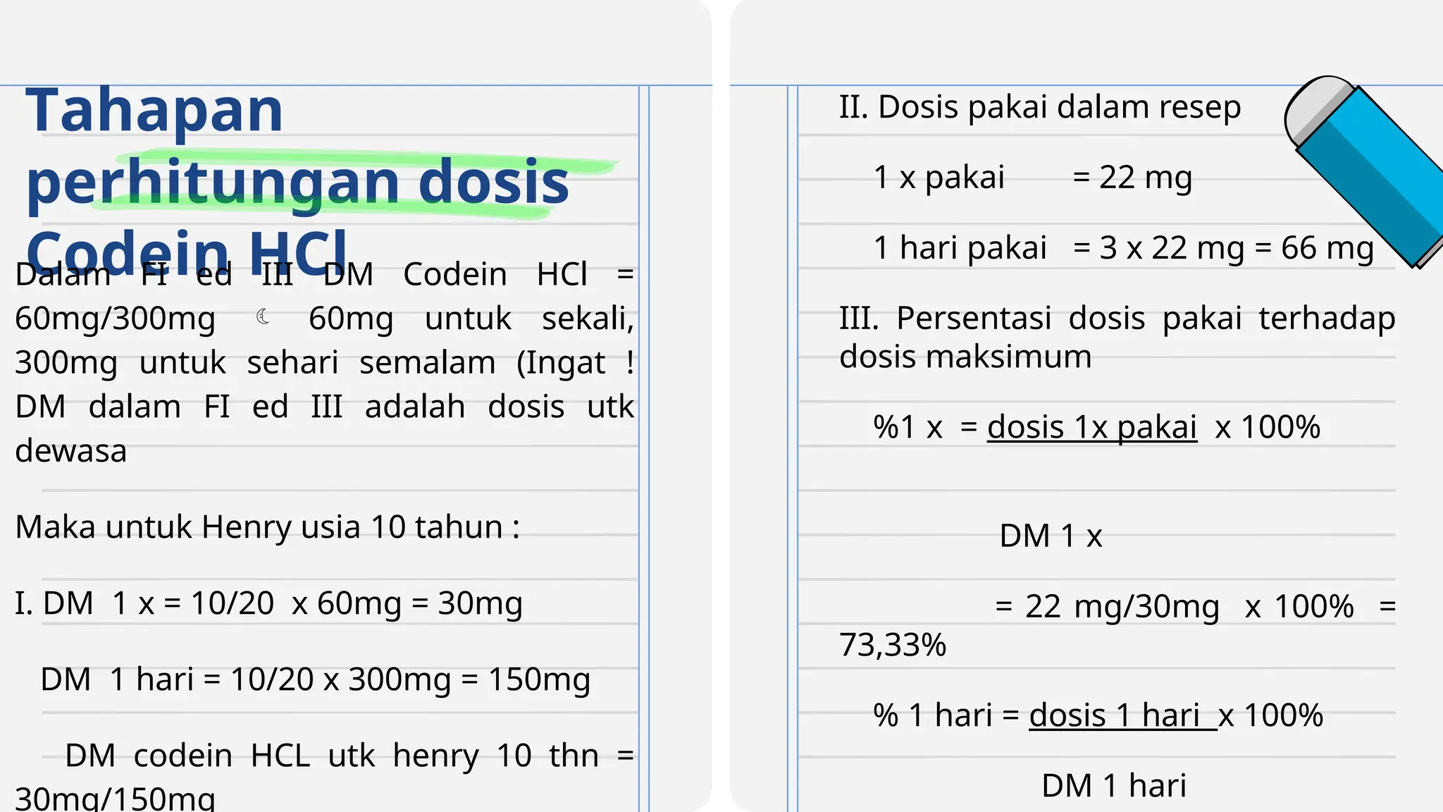 cara perhitungan dosis maksimum dan dosis pakai dalam resep.pptx