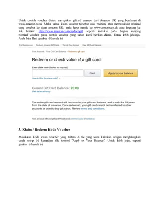 Cara Redeem AGC AMAZON | DOCX