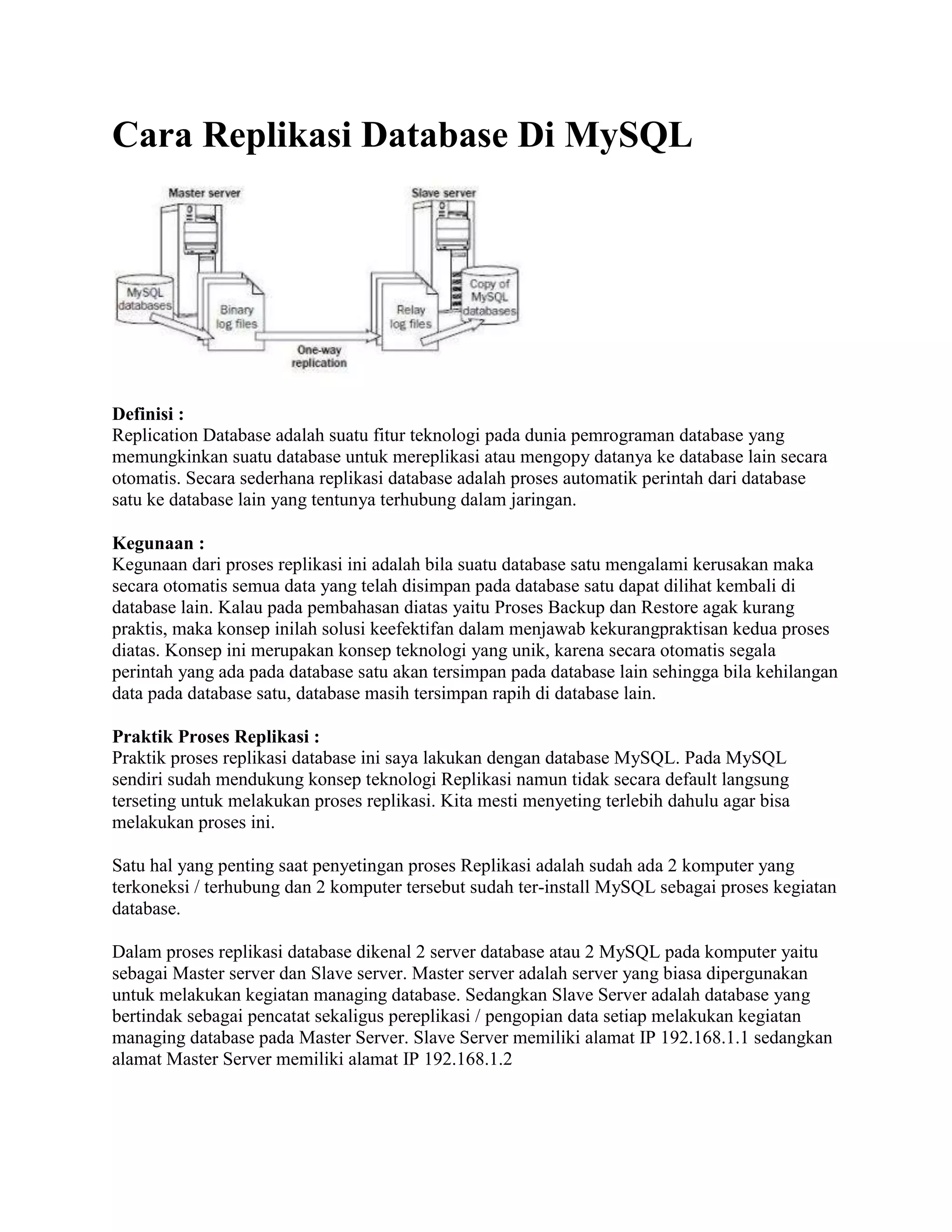 Cara replikasi | DOCX