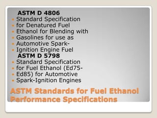 Cara 's ethanol laboratory testing requirements | PPTX