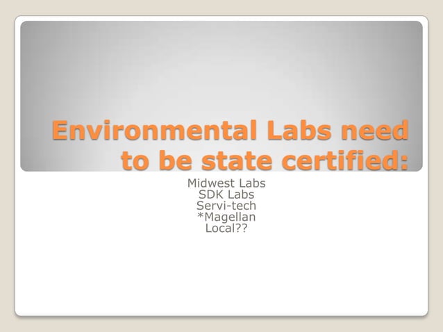 Cara 's ethanol laboratory testing requirements | PPTX