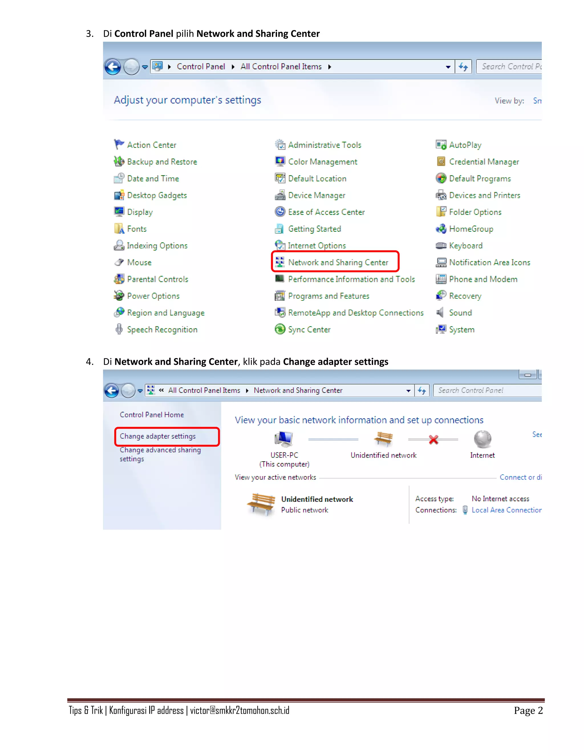Cara Setting Ip Address Di Windows 7 Pdf 
