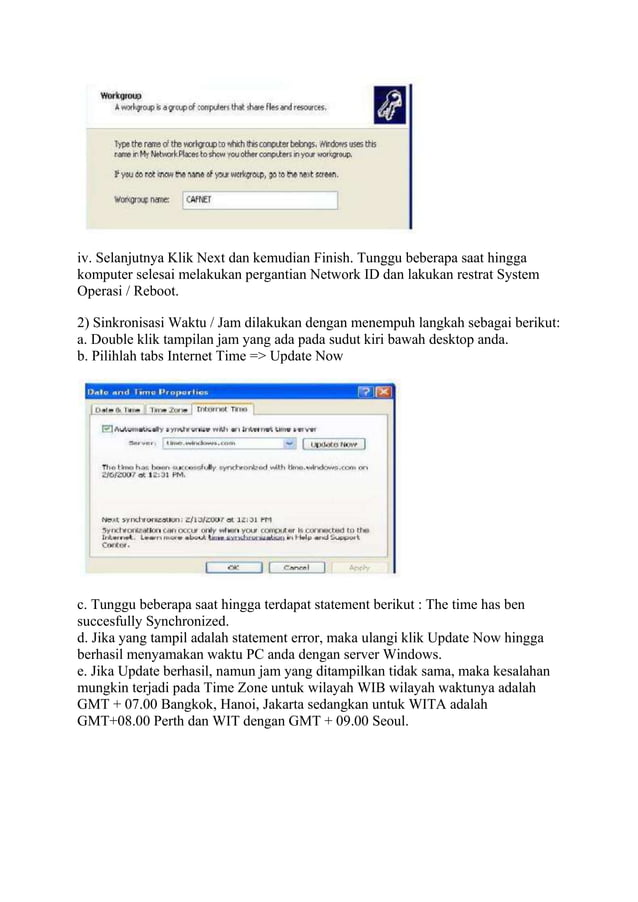 Cara setting jaringan warnet | PDF