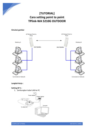 Cara setting point to point AP TPLINK 5210g | PDF