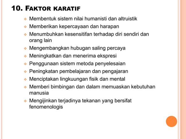 Carative factors | PPT