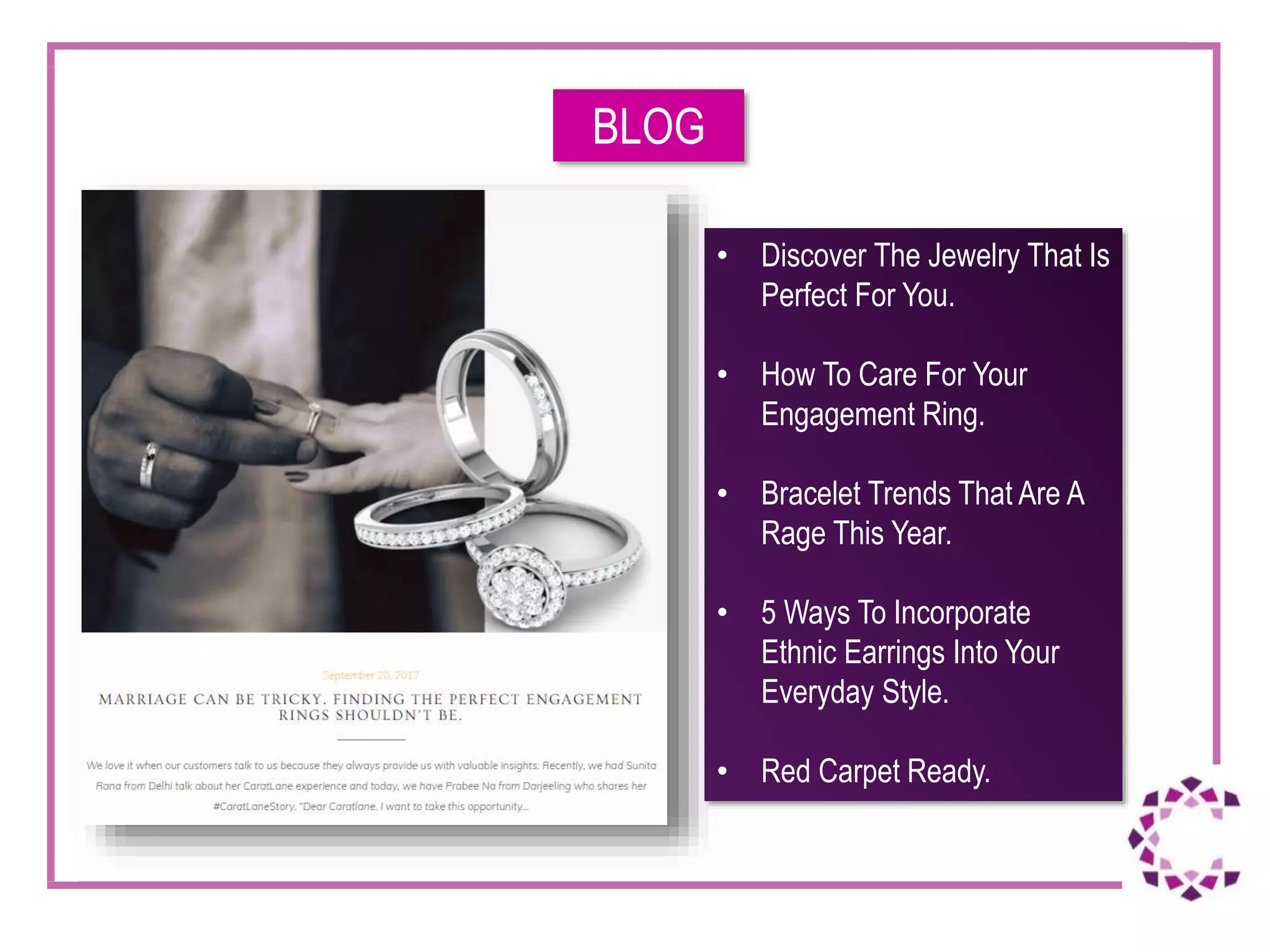 Digital Marketing Strategy for Carat Lane by Disha Shah and Divya Sakariya | PPTX