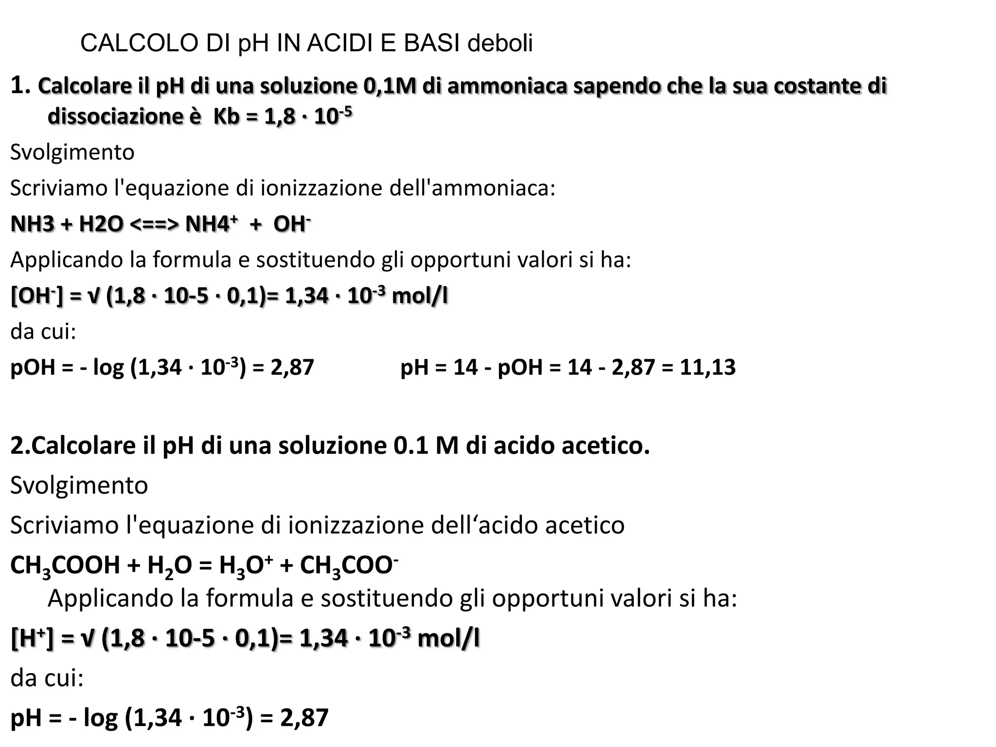 Caratteristiche acidi basi | PPTX