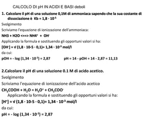 Caratteristiche acidi basi | PPTX