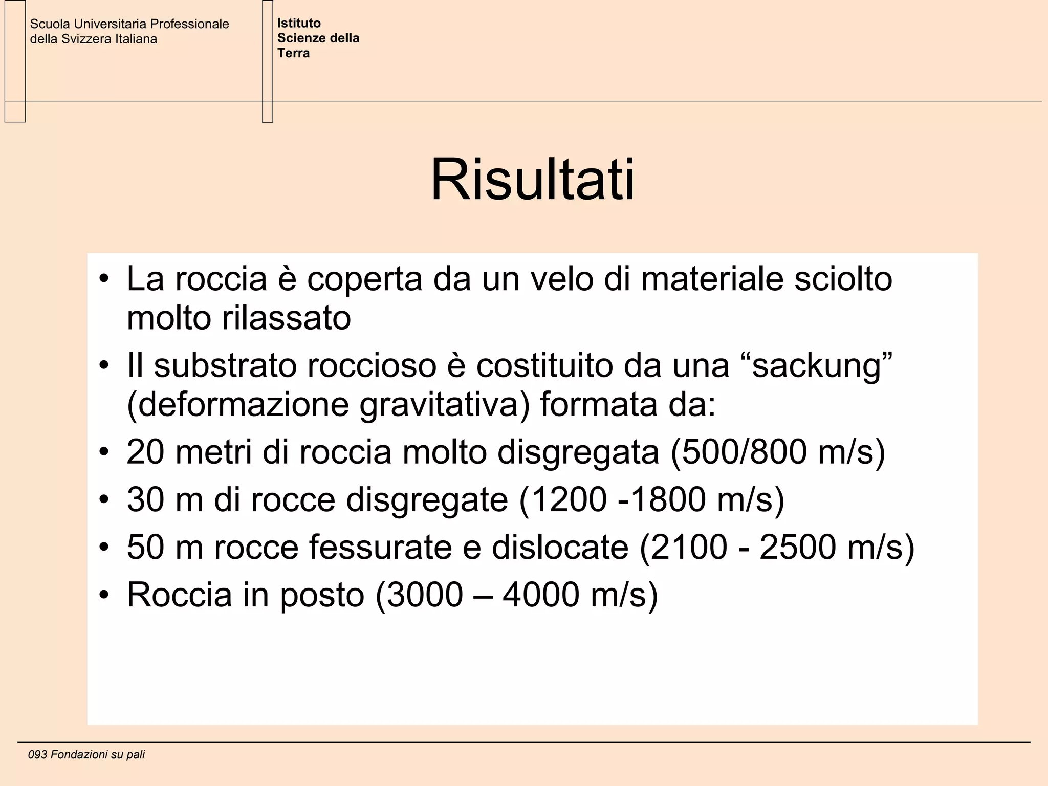 Caratterizzazione geologico-geotecnica-dei terreni | PPT
