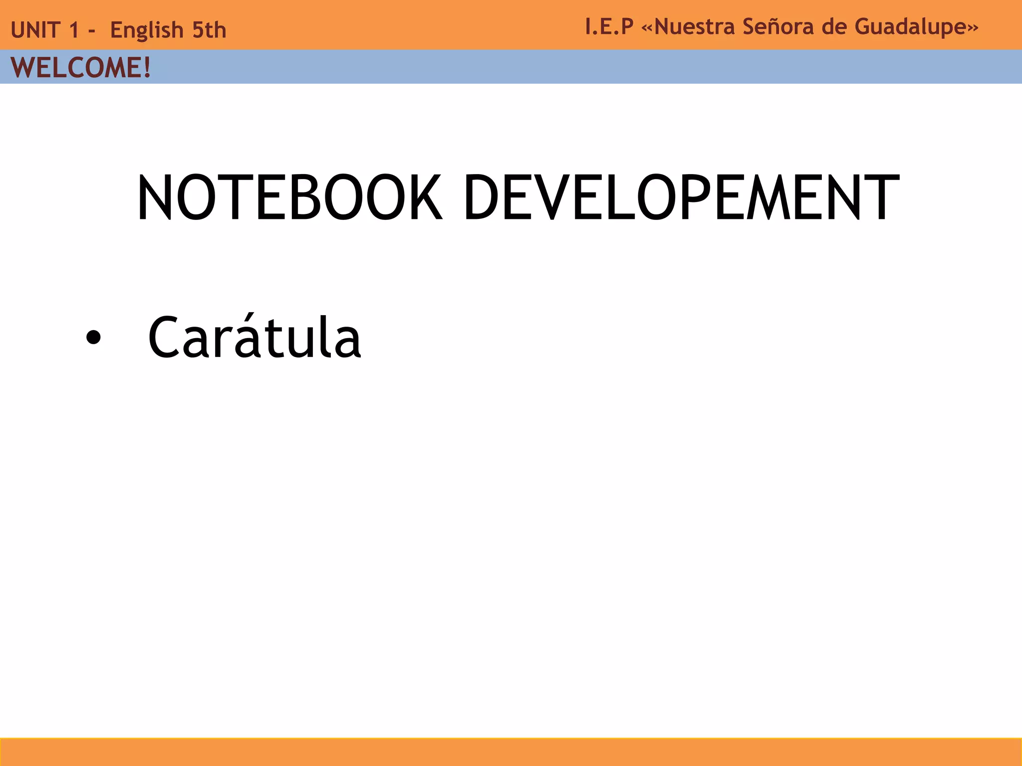 Caratula 5° sec | PPTX