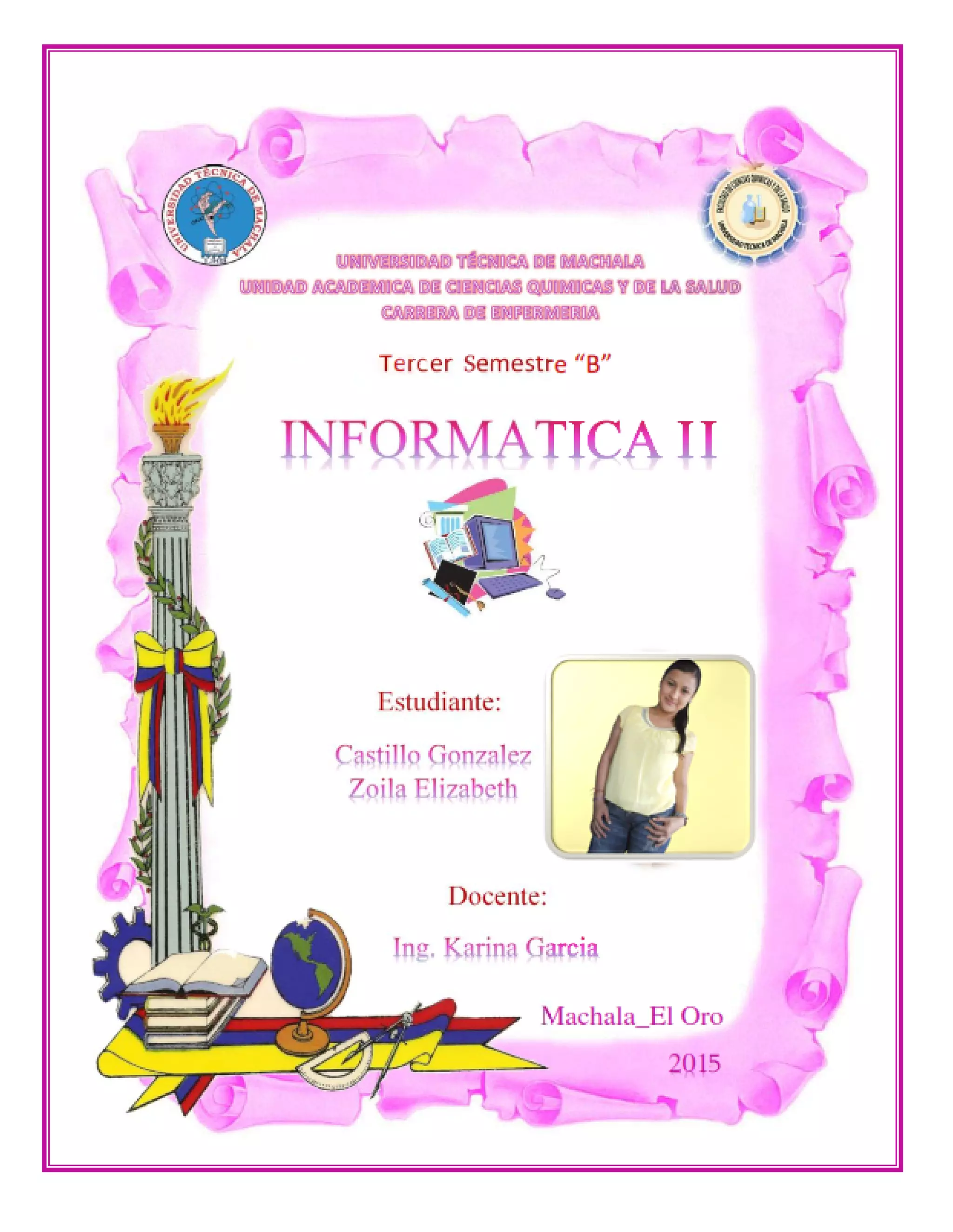 Caratula Informatica II | PDF