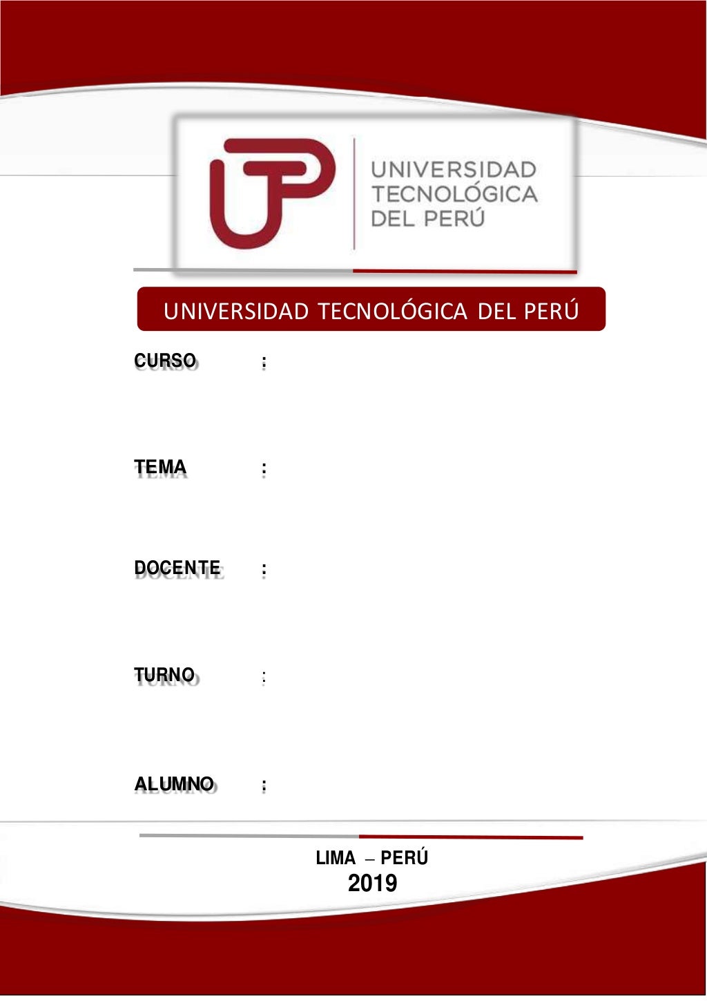 Caratulas utp