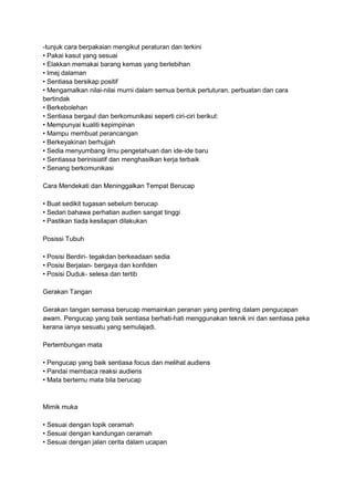 Cara ucapan dibuat | DOCX