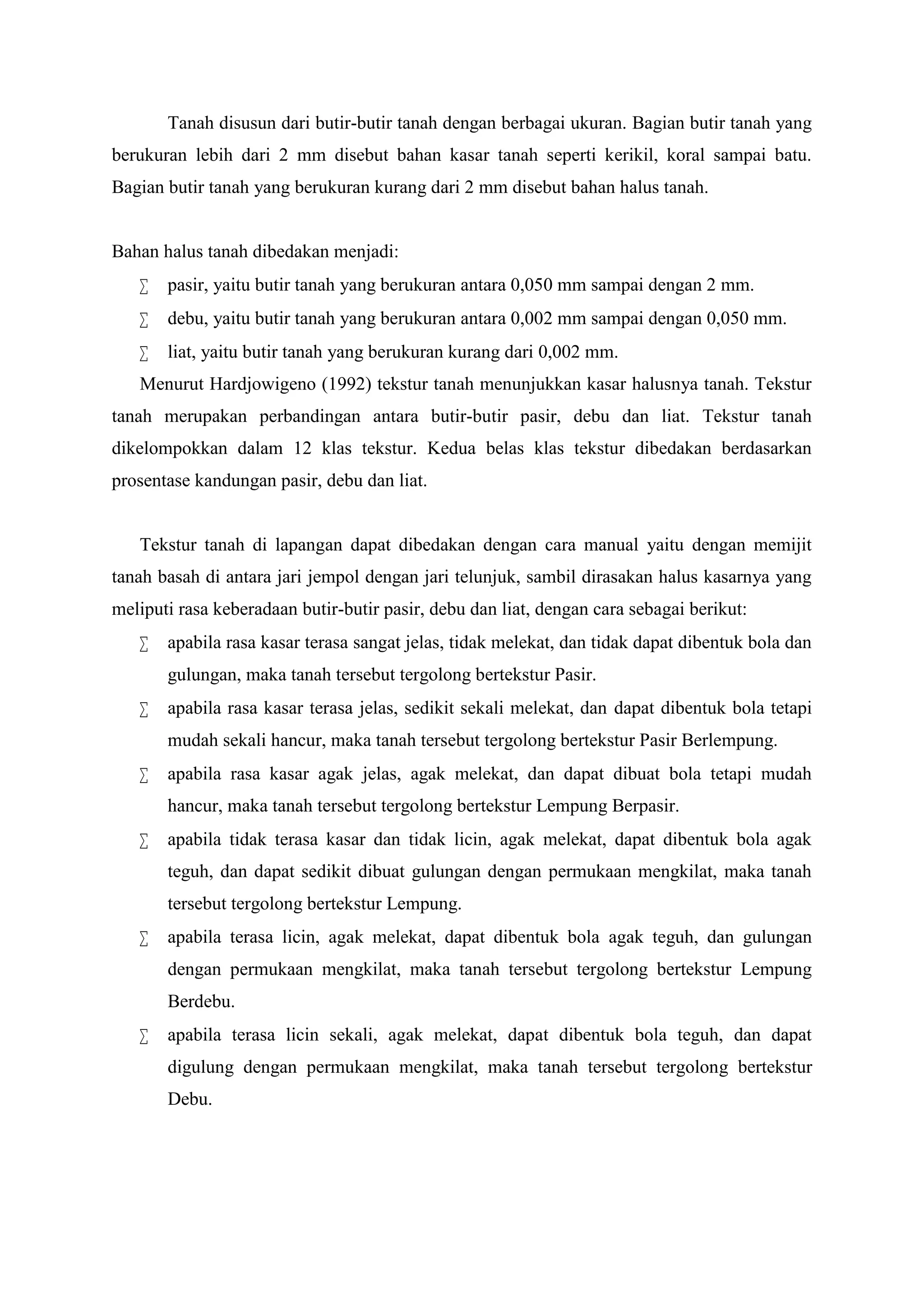 Cara Uji Tekstur Tanah | PDF